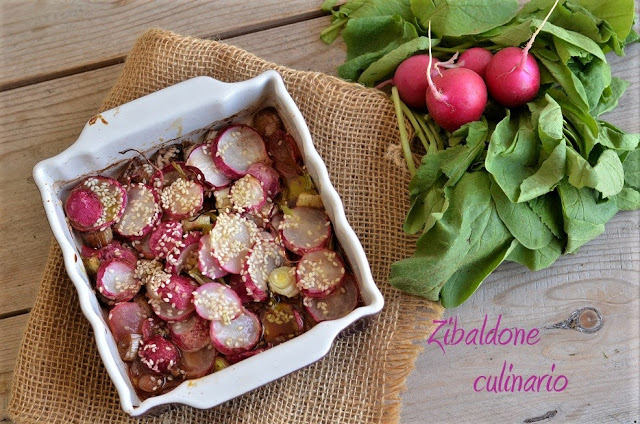 Ravanelli cotti in forno con miele, aceto balsamico e sesamo | Ricetta ...