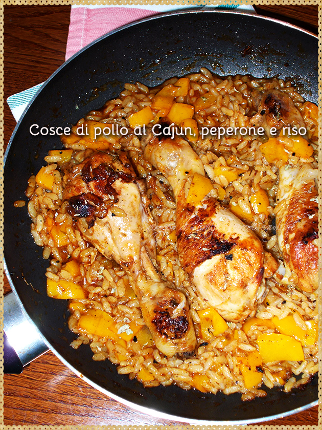 Cosce di pollo al Cajun, peperone e riso | Ricetta ed ingredienti dei ...